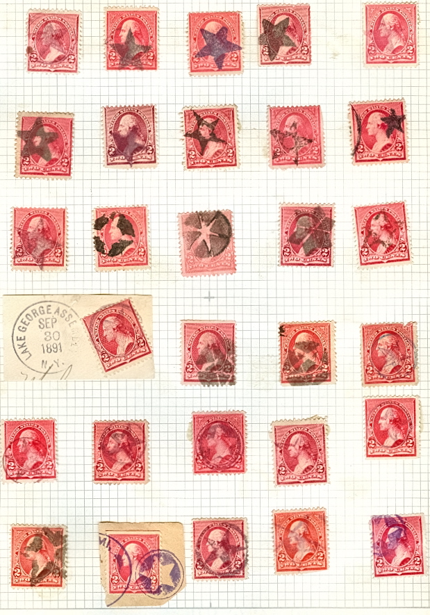 U.S. FANCY CANCELS on Stamps