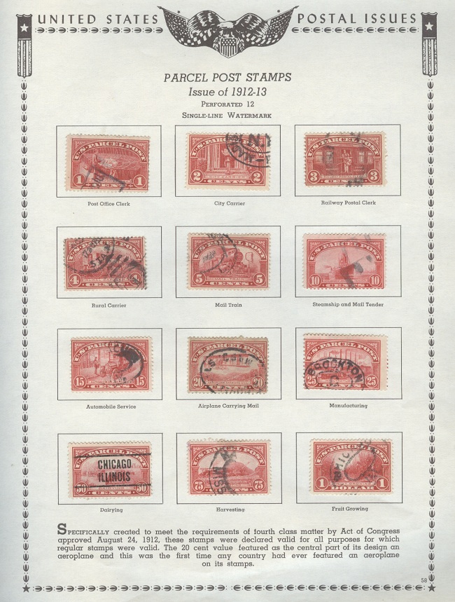 U.S. PARCEL POST Mint & Used Stamps