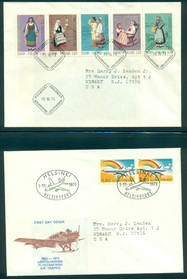 FINLAND FIRST DAY COVERS