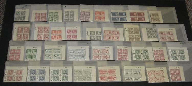 GREENLAND Plate Number Block Collection 1972-1997 Mint Stamps
