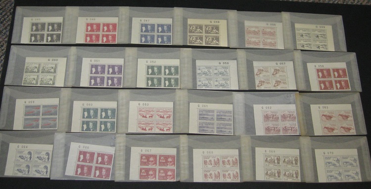 GREENLAND Plate Number Block Collection 1972-1997 Mint Stamps